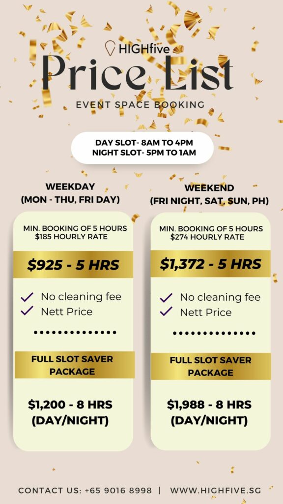 Pricing - Event Space Rental | Host Any Celebrations And Corporate Events